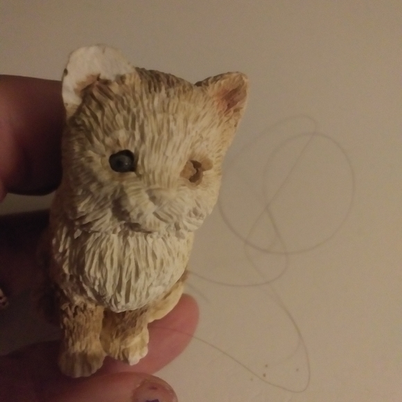 unbranded | Accents | Vintage Off White Cat Figurine Missing Eye And ...